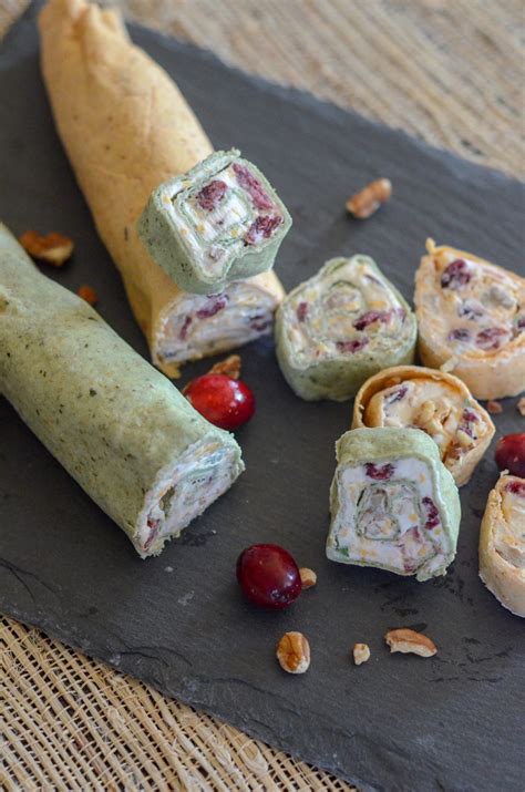 The Best Ranch Cranberry Cream Cheese Pinwheels