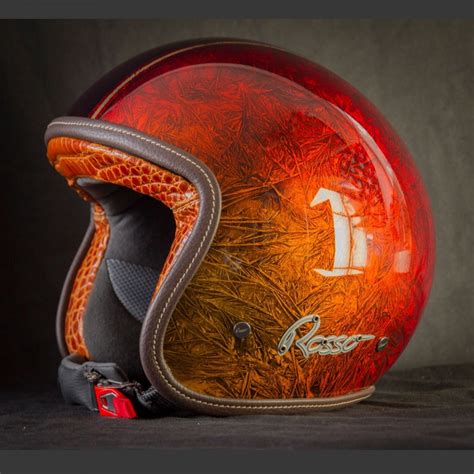 jury zèbre Mise en garde casque jet vintage cuir Transplantation Sortie