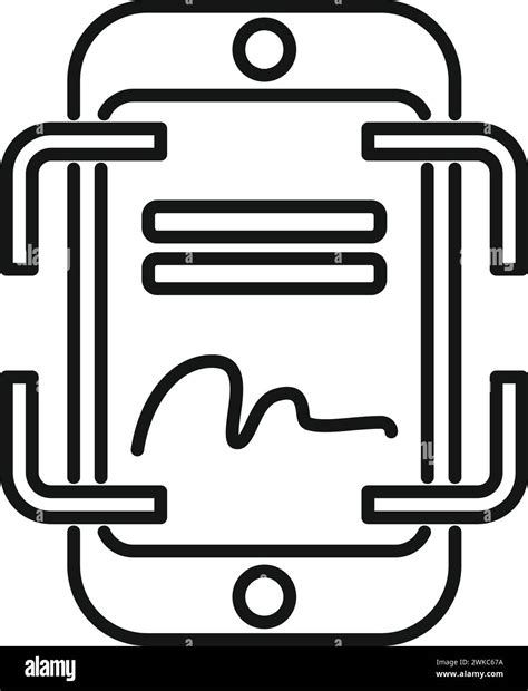 Writing Signature Icon Outline Vector Check Data User Approve System