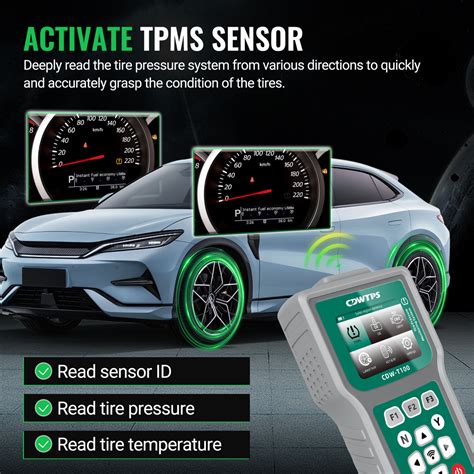 cdwtps t100 tpms tool activation scan 315 433 sensors tpms programmi cdwtps tpms