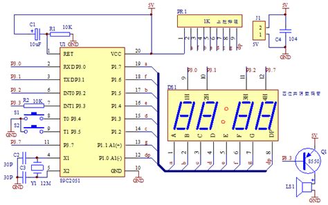 At89c2051 24pu Microcontroller Guide Circuit Diagram Pinout Details