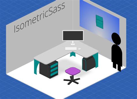 2d isometric engine in pure css sass isometricsass css script