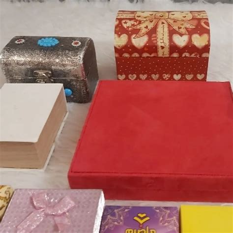 کمدا قیمت و خرید جعبه اکسسوری ابعاد متفاوت رنگ قرمزنقره ایخاکستری