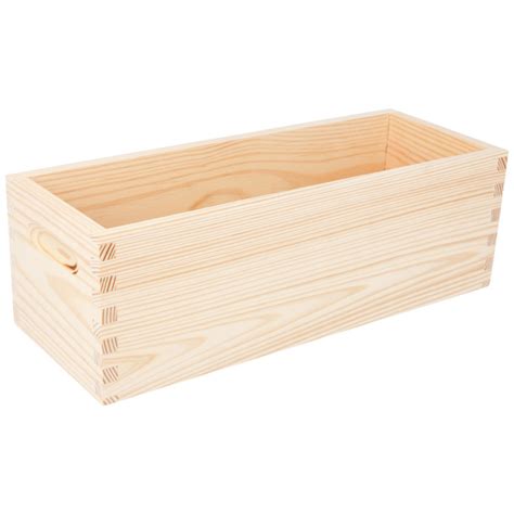 Skrzynka Drewniana Pojemnik Doniczka 34cm
