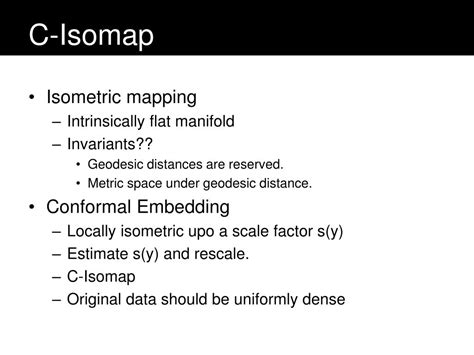 PPT NonLinear Dimensionality Reduction Or Unfolding Manifolds