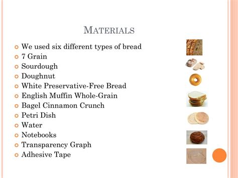 Ppt Do Different Types Of Bread Mold At Different Rates When Saturated With Water Powerpoint