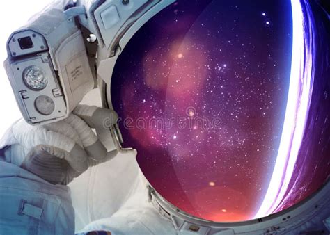 Astronaut In Outer Space Over The Planet Earth Editorial Photo Image