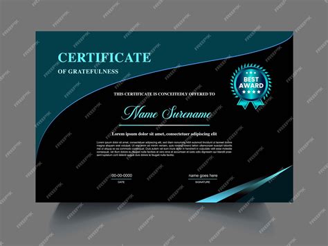 Premium Vector Cerficate Designh221024