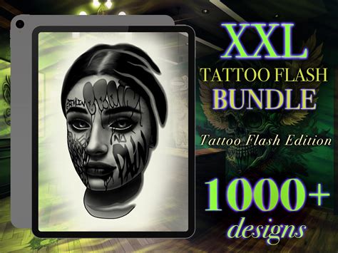 Xxl Procreate Tattoo Flash Bundle Procreate Stamps Procreate Tattoo