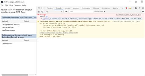 Standalone Application And We Are Unable To Locate The NET Core SDK