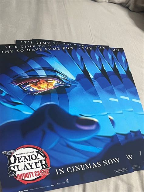 Demon Slayer Kimetsu No Yaiba Infinity Castle Movie Poster Hobbies