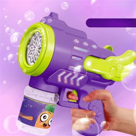 1pc Multicolor Available Electric Automatic Bubble Gun Toy Bubble Maker
