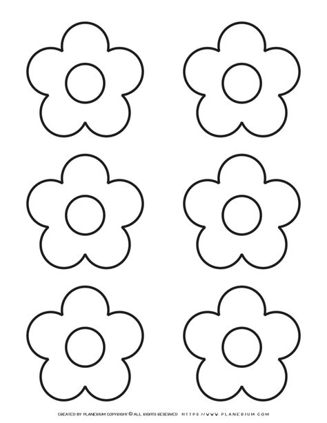 5 Petal Flower Outline Home Alqu