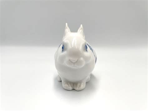 ロイヤルコペンハーゲン Royal Copenhagen ブルーフルーテッド ラビット うさぎ フュギュリン 置物 ウサギ デンマーク 北欧