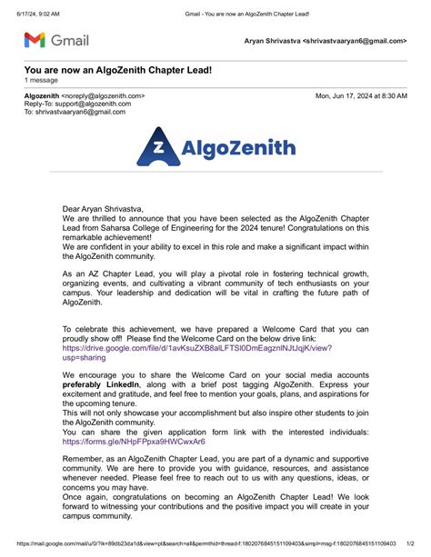 Aryan Shrivastva On Linkedin Algozenith Leadership Saharsacollegeofengineering Computerscience