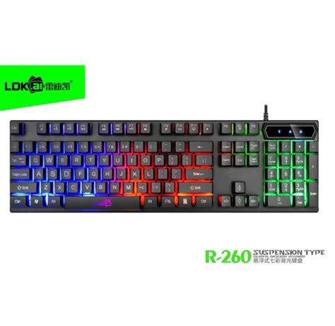 Keyboard Gaming Murah LDKAI Gaming Keyboard RGB LED R260 Lazada Indonesia