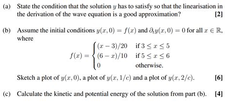 solved consider an infinite string with constant tension t