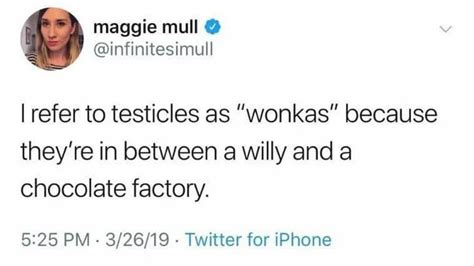 ﻿maggie Mull O Infinitesimull I Refer To Testicles As Wonkas Because