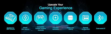 Bitfunx Blueretro N64 Wireless Controller Adapter Support