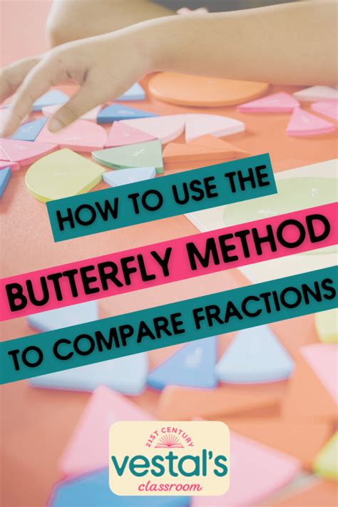 Using The Butterfly Method To Compare Fractions Vestals 21st Century Classroom