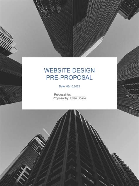 web design pre proposal pdf websites search engine optimization