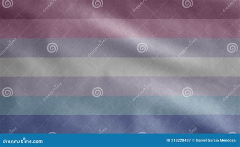 Gender Binary Flag Waving In The Wind Binarism Community Banner Blowing Stock Image Image Of