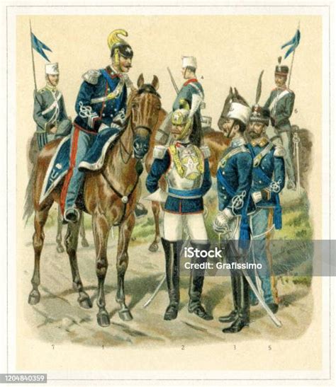 士兵義大利陸軍騎兵19世紀向量圖形及更多三軍圖片 三軍 人 人群 Istock
