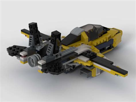 Lego Moc Fighter Jet Mkii By Ecrawford92 Rebrickable Build With Lego