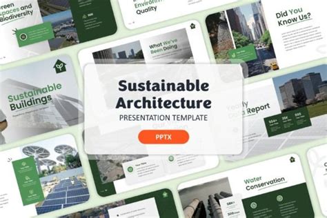 Sustainable Architecture Ppt Template Graphic By Moara · Creative Fabrica