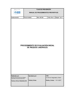 Procedimiento De Evaluaci N De Riesgos Laborales Procedimiento De Evaluaci N De Riesgos
