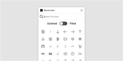 Bitcoin Icons Figma Community