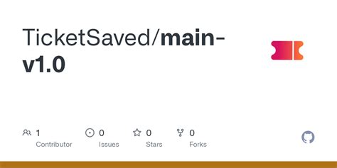 Github Ticketsavedmain V10