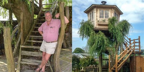This Man Decided To Cut Down A Tree In The Garden But The View Was So Beautiful That He Built A