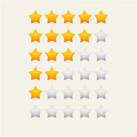 黄色の星評価 無料のベクター