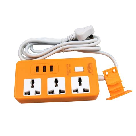 Trailing Socket Usb Power Extension Usb Charger Port 3x2 Usb Adapter And Universal Power Socket