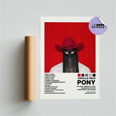 Orville Peck Posters Pony Poster Tracklist Album Cover Poster Print