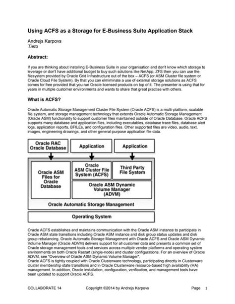 Ebs On Acfs White Paper Pdf