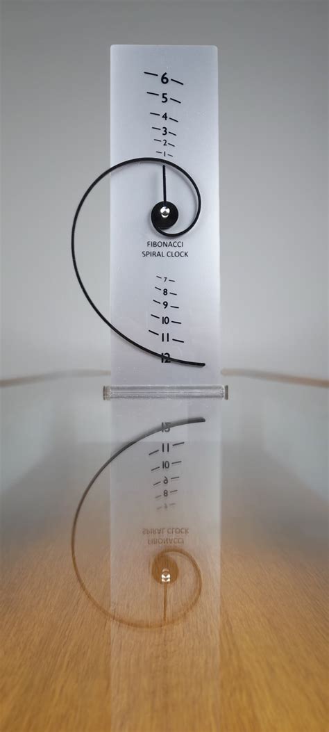 Fibonacci Spiral Clock Maths Gear Mathematical Curiosities Games