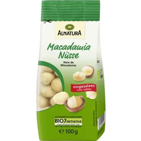 Alnatura Noix De Macadamia Bio 100 G Boutique En Ligne Piccantino France
