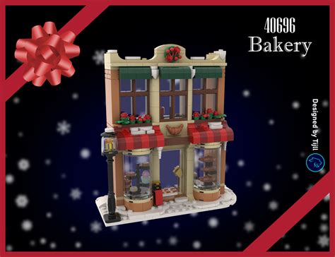 Lego Moc Christmas Bakery 40696 By Tijll Rebrickable Build With Lego