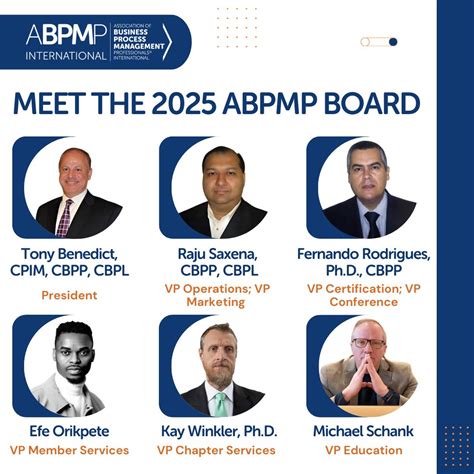 Abpmp Is Pleased To Announce The 2025 Abpmp International Board Of Directors Congratulations To