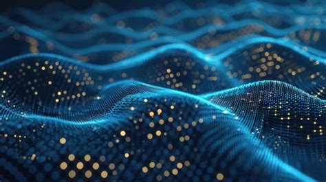 Premium Photo Abstract Dotted Line Data Technology Background