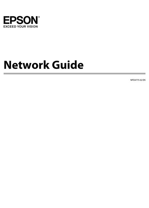 Epson Surecolor Sc T Series Network Manual Pdf Download Manualslib