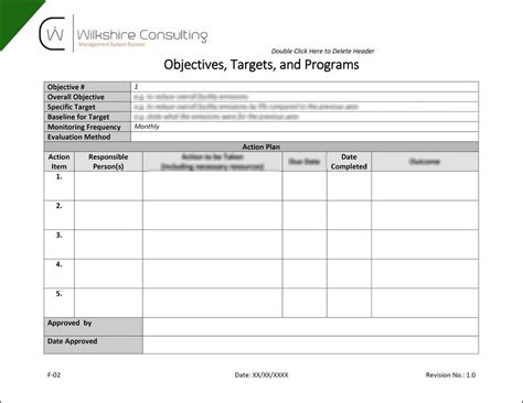 Iso 14001 Management Review Template