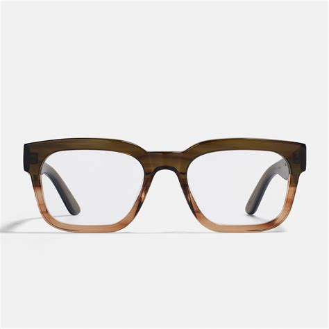 Chuck Olive Gradient Rectangular Acetate Glasses Ace And Tate