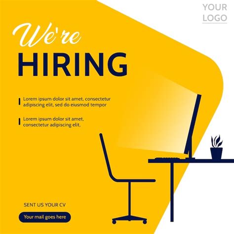 Premium Psd Free Psd Template For We Are Hiring Design Post