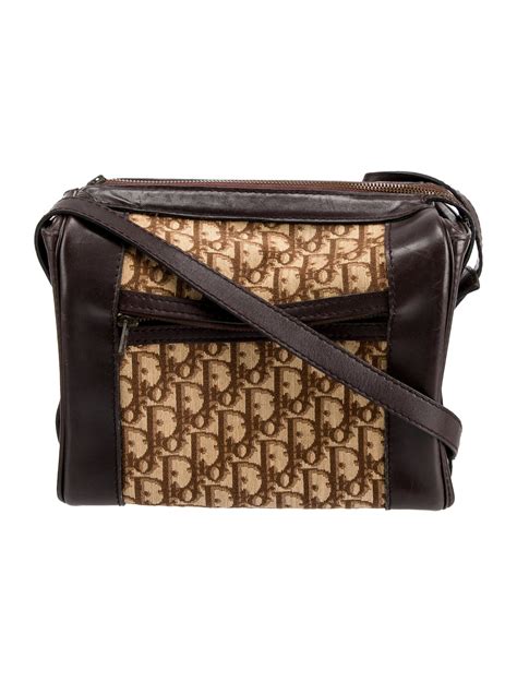 Christian Dior Vintage Diorissimo Trotter Shoulder Bag Brown Shoulder