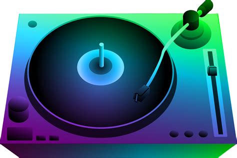 Record Player Clipart Dj Table Retro Turntable Clip Art Hd Png Images
