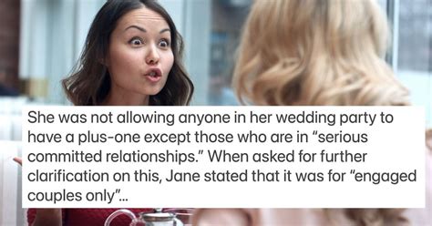 Moh Wont Attend Best Friends Wedding Unless She Can Bring A Plus One