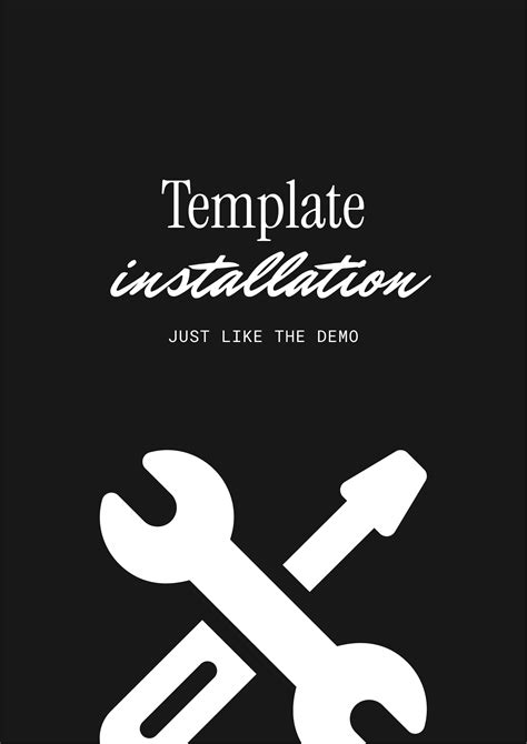 Template Installation — The Cherie Studio
